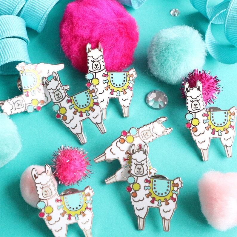 Llama Pin / Llama Enamel Pin / Llama Button / Alpaca Pin / - Etsy UK