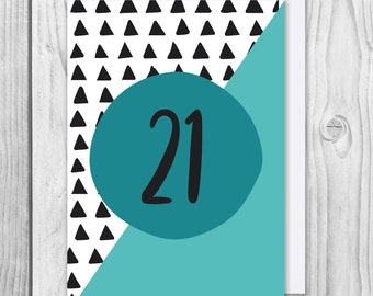 21st Birthday Card Male - Etsy UK