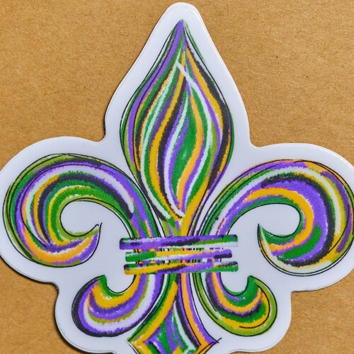 3 New Orleans Decal Louisiana Mardi Gras Fleur De Lis - Etsy
