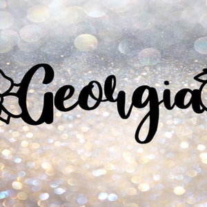 Georgia State Decal | Vinyl Decal | Laptop Decal | Georgia State Decal ...