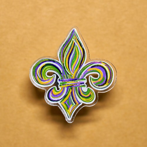 3 New Orleans Decal Louisiana Mardi Gras Fleur De Lis - Etsy