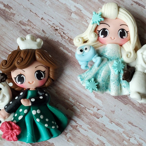 CLAYS: PRINCESS Set 002 Clay Doll Clay Dolls Bow - Etsy