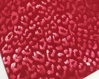 Red Suede Fabric - Etsy