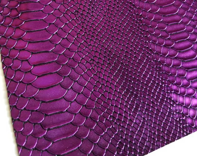 GATOR: METALLIC PURPLE Faux Leather Sheets,8x11 Canvas Sheet,fake ...