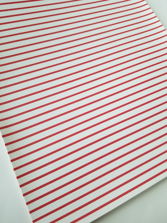WHITE W/ RED FIREFIGHTER Stripes Faux Leather Sheets 8x11 | Etsy