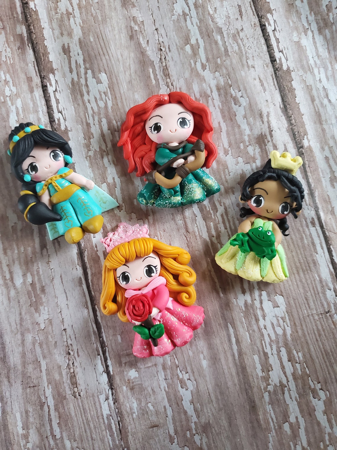 CLAYS: PRINCESS Set 002 Clay Doll Clay Dolls Bow - Etsy