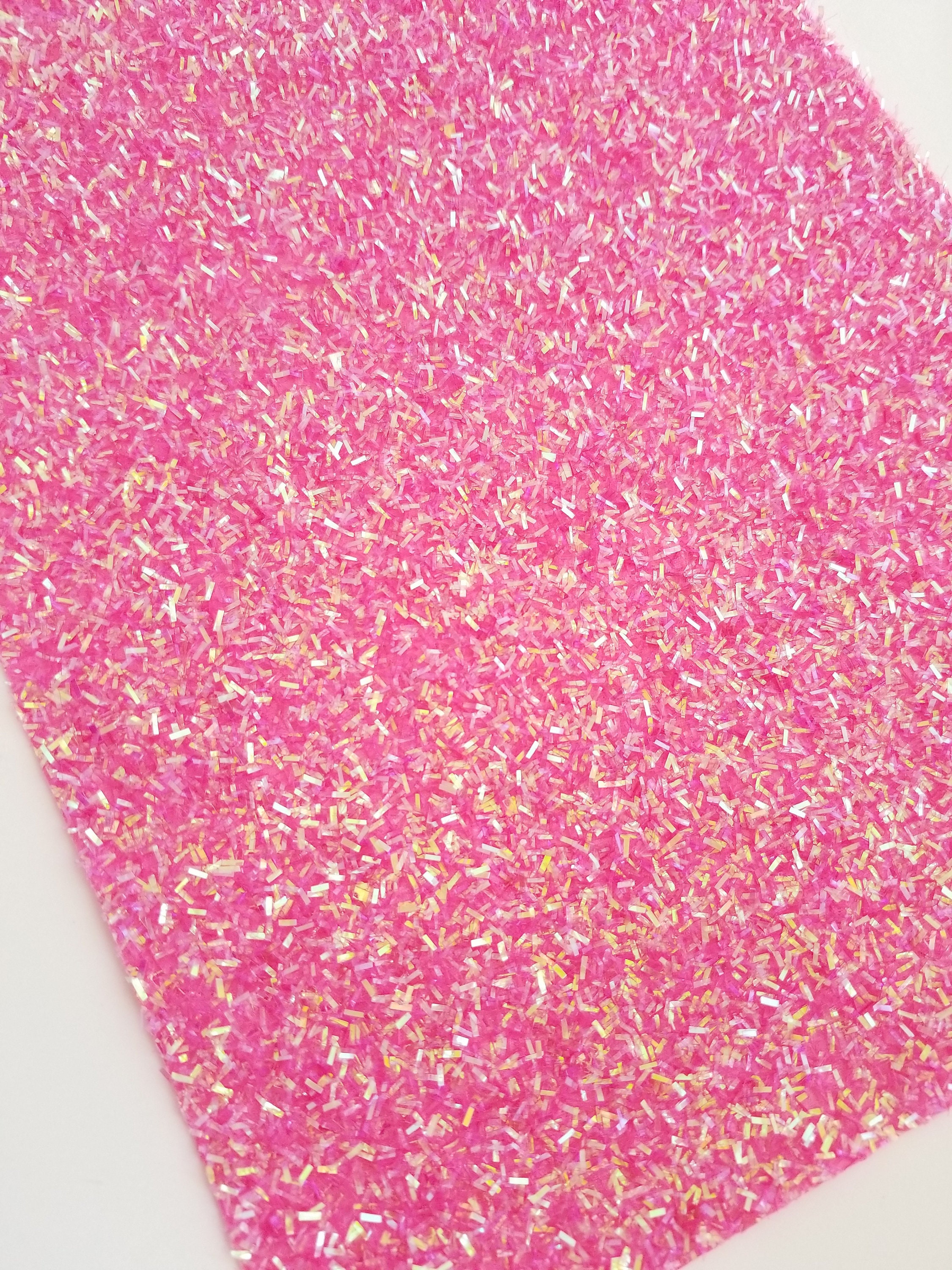 FUZZY PINK Tinsel Material8x11 Glitter Sheetsilver Glitter | Etsy