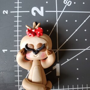 CLAYS: CUTE SLOTHS Clay Doll Clay Dolls Bow Centerpieces | Etsy