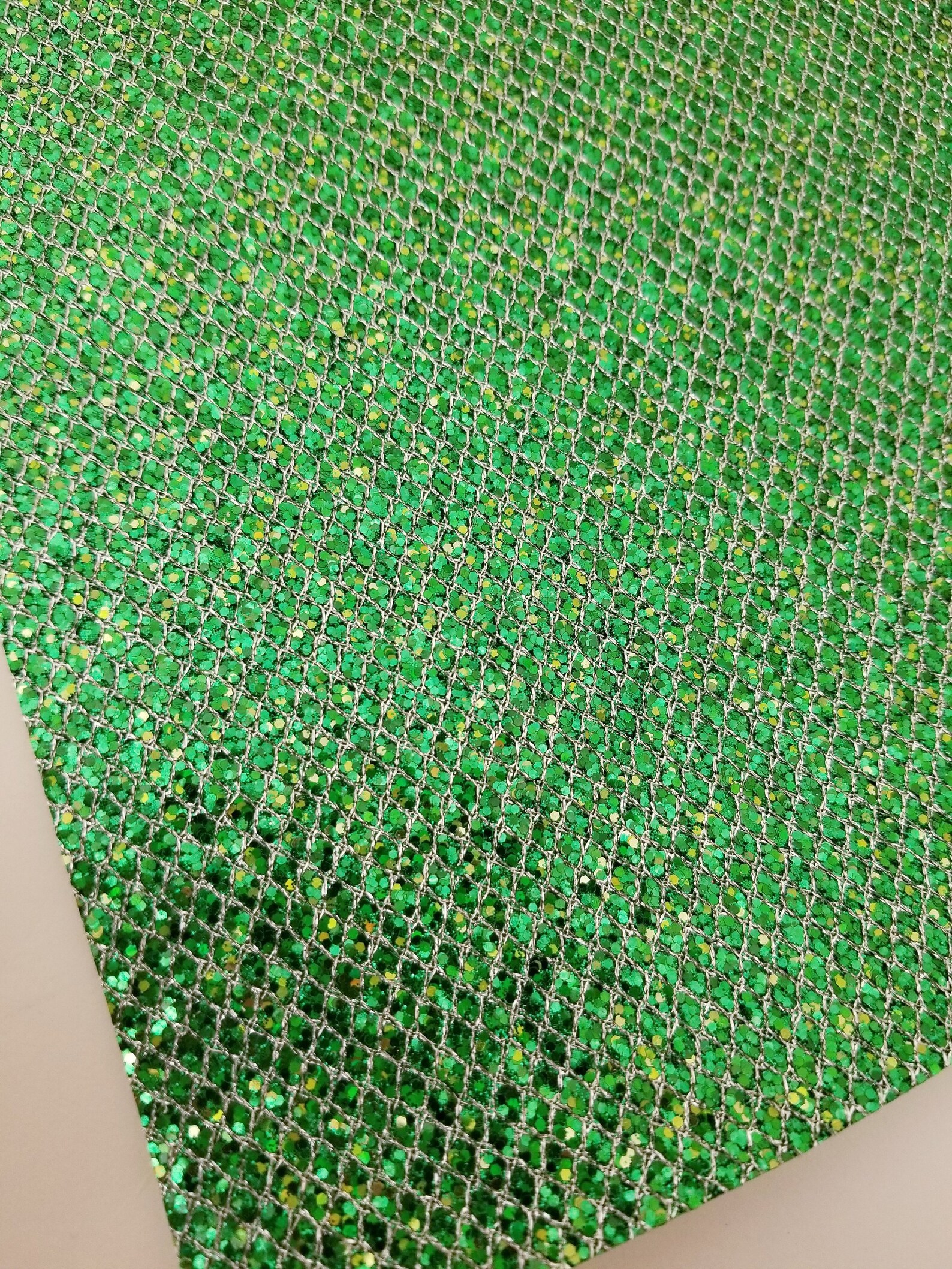 GEM: GREEN/SILVER Glitter Canvas Sheet8x11 Canvas - Etsy