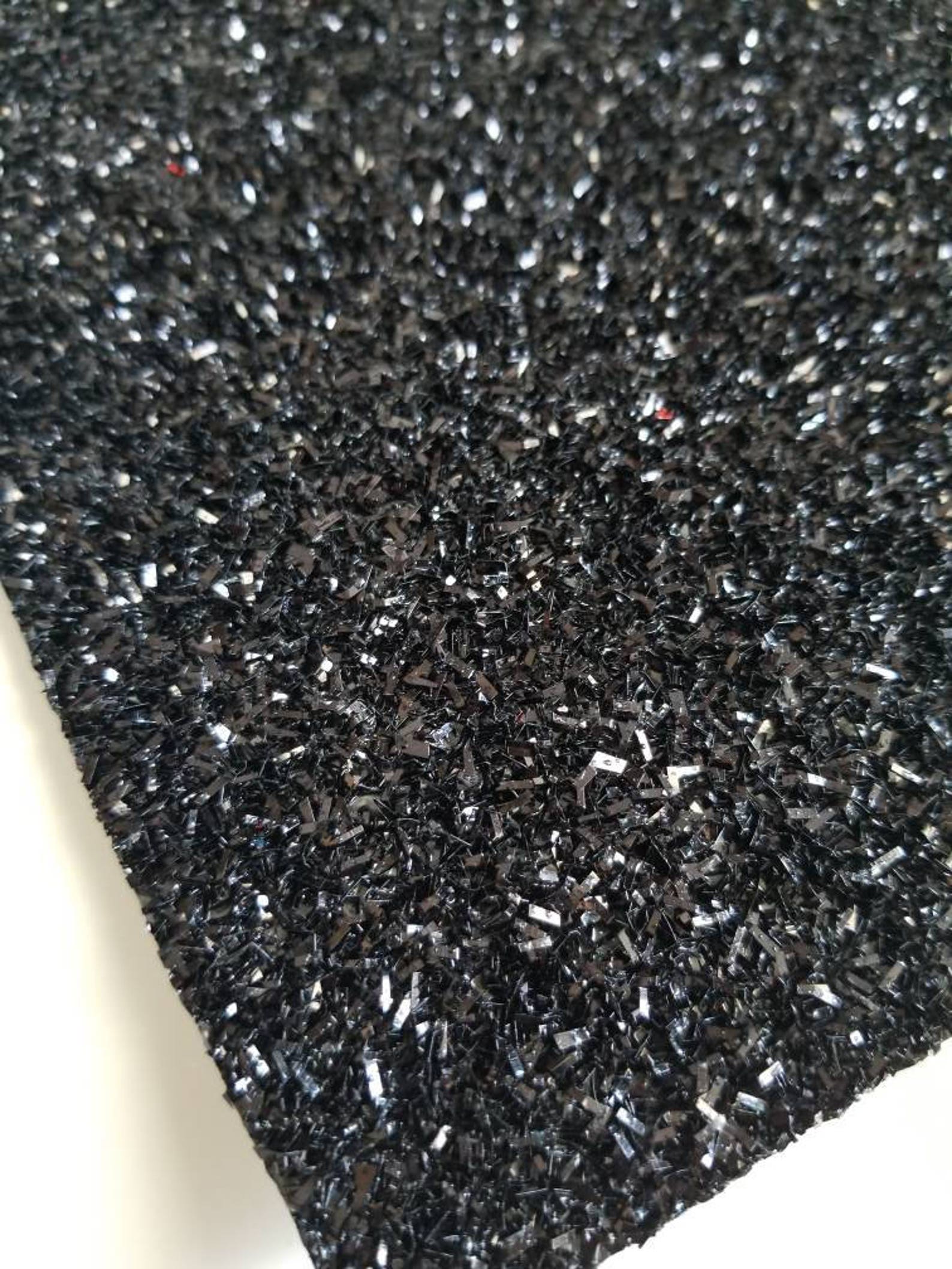 TINSEL: BLACK Chunky Material Canvas Sheet8x11 Glitter Canvas - Etsy