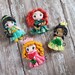 CLAYS: PRINCESS Set 002 Clay Doll Clay Dolls Bow - Etsy
