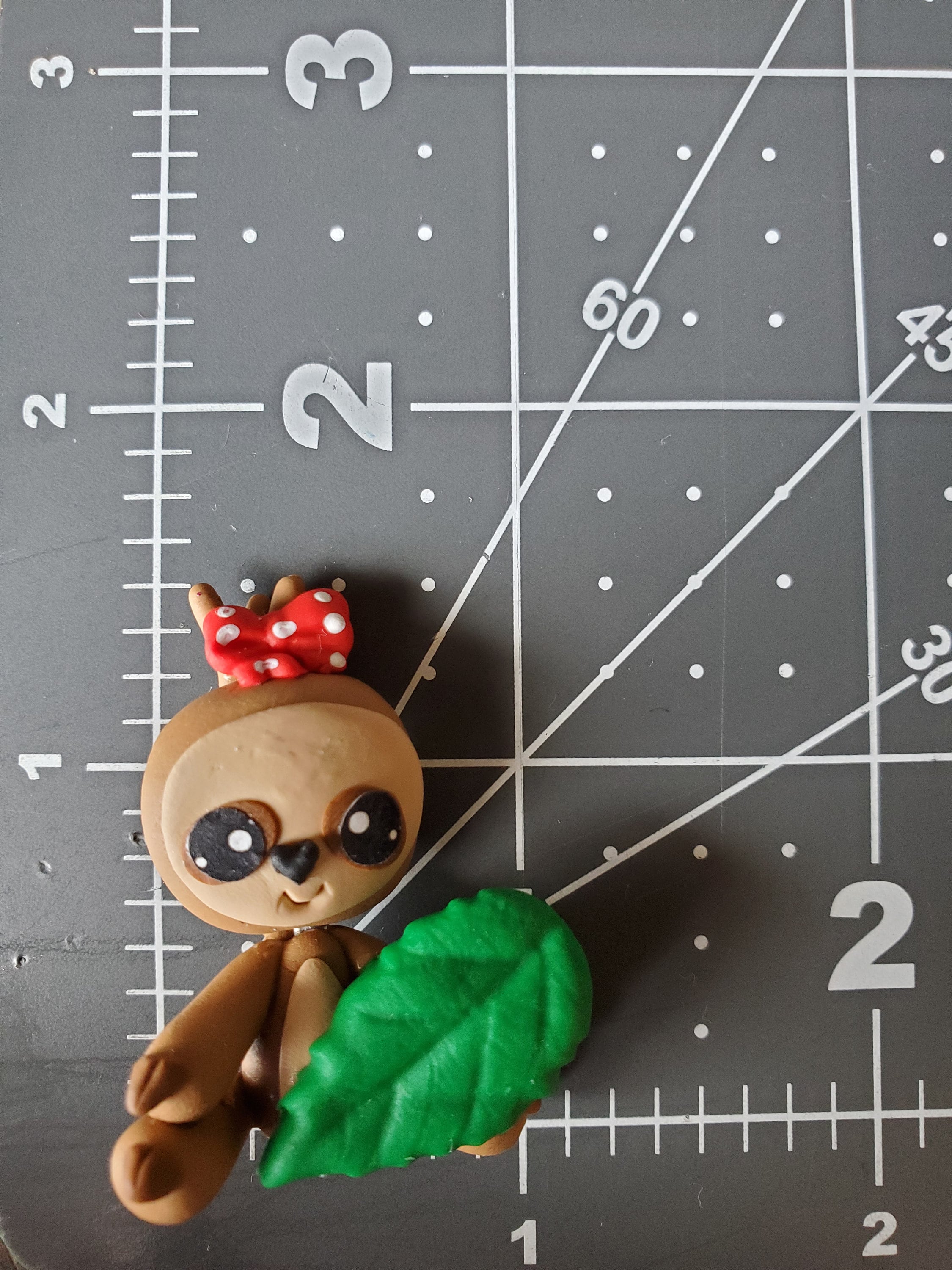 CLAYS: CUTE SLOTHS Clay Doll Clay Dolls Bow Centerpieces | Etsy