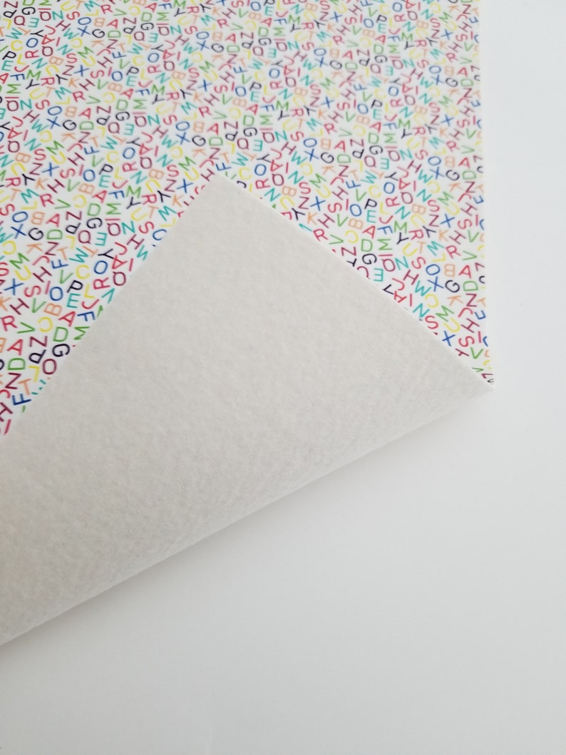 ALPHABET LETTERS Alphabet Material Alphabet Fabric 8x11 - Etsy