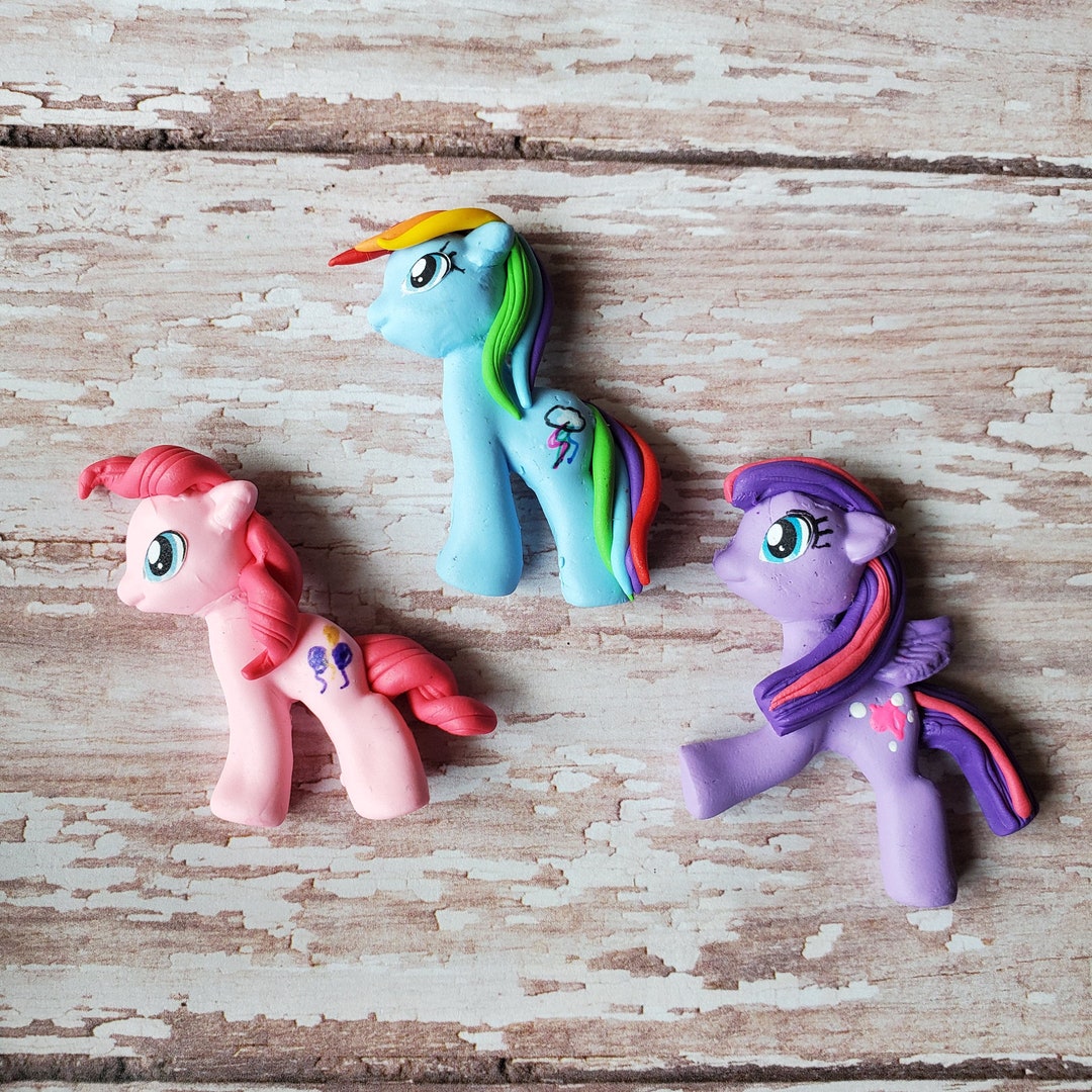 CLAYS: PRETTY PONIES Clay Doll Clay Dolls Bow Centerpieces - Etsy