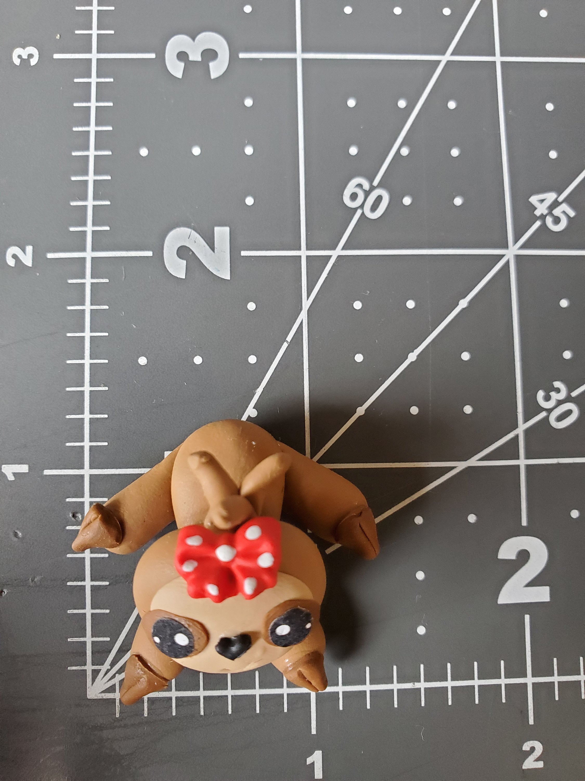 CLAYS: CUTE SLOTHS Clay Doll Clay Dolls Bow Centerpieces | Etsy