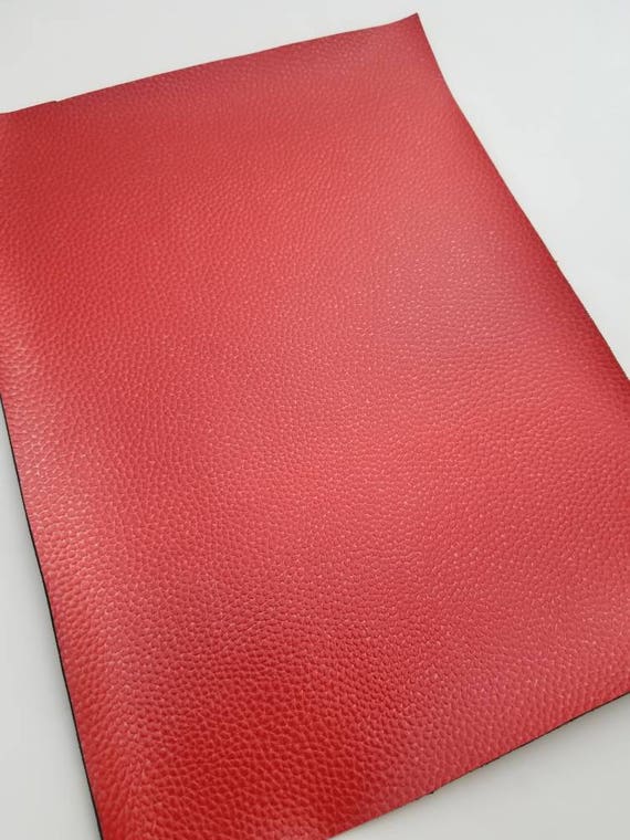 RED METALLIC TEXTURED faux leather sheet8x11 faux leather | Etsy