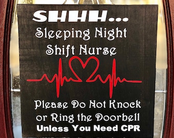 Night Shift Do Not Disturb Sign - Etsy