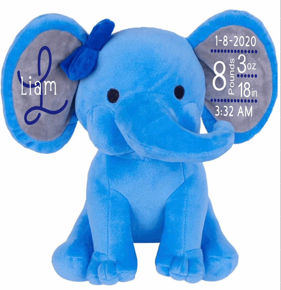 Birth Stats Elephant Birth Announcement Elephant Birth Stats - Etsy