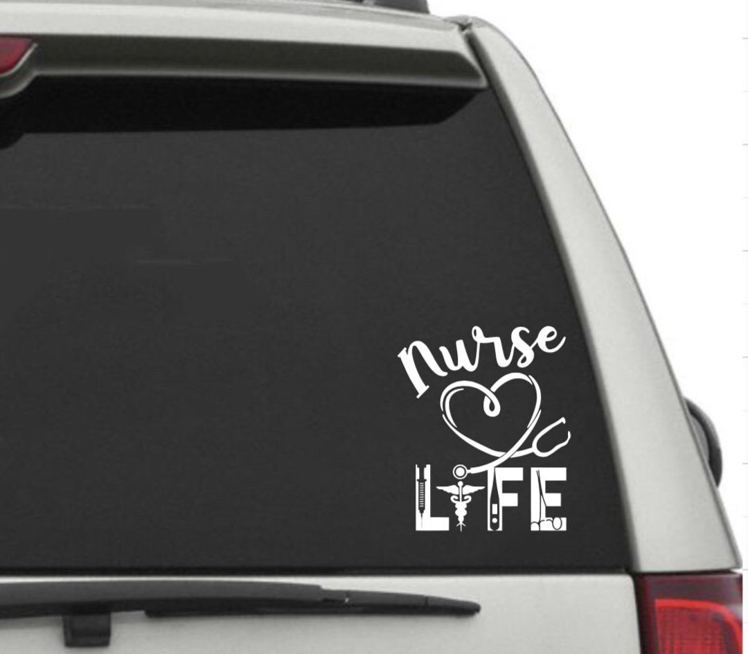 Nurse Life Decal, Nurse Life Window Decal, Nurse Life Laptop Decal ...