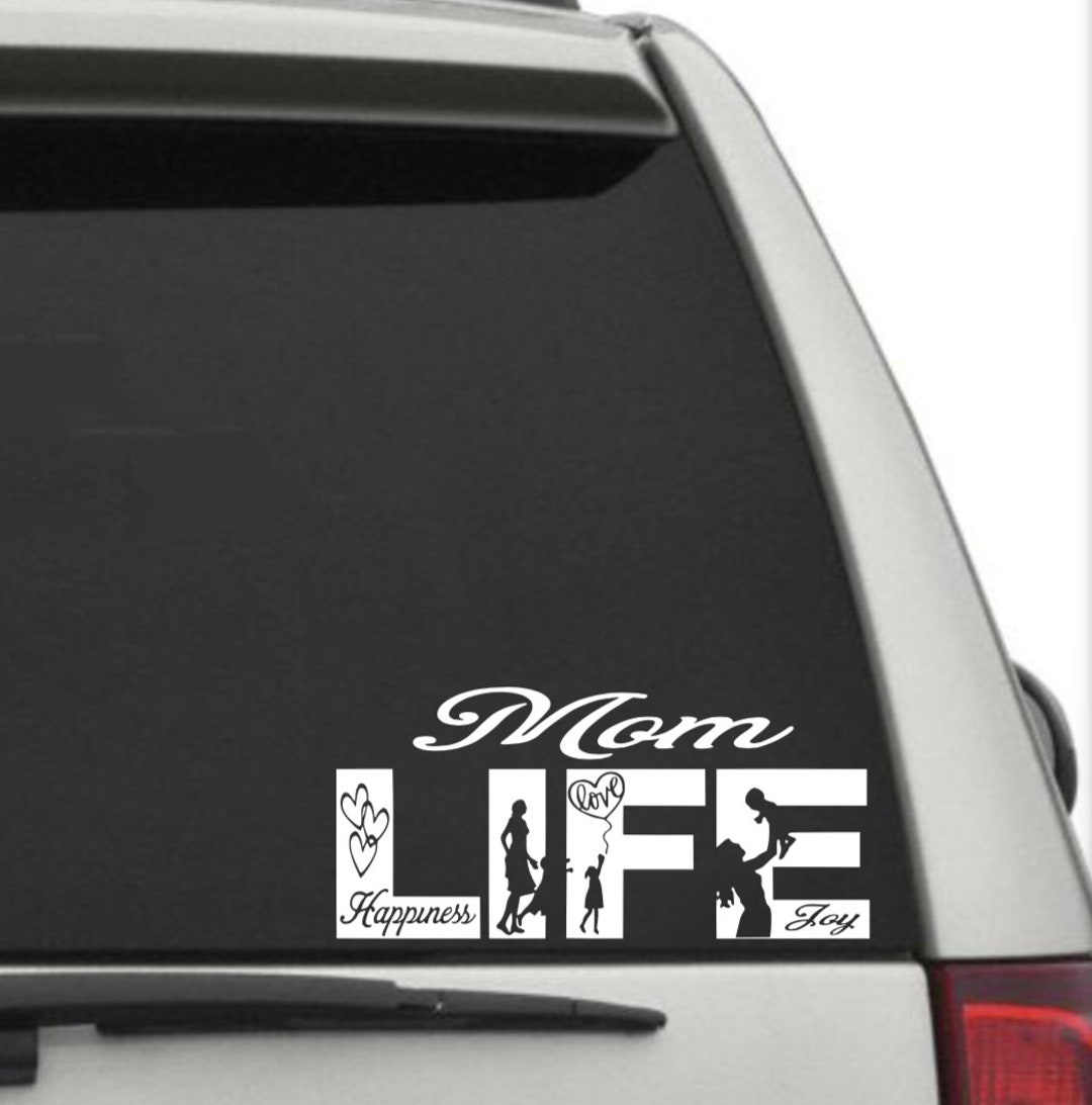 Mom Life Window Decal, Mom Life Car Decal, Mom Life Window Sticker, Mom ...