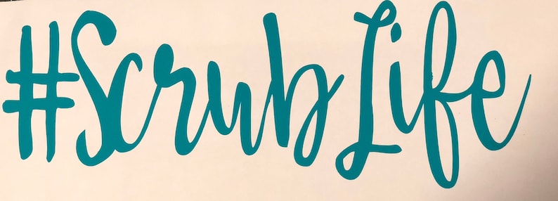 Scrub Life Decal Nurse Scrub Life Decal Nurse Gift Gift for | Etsy