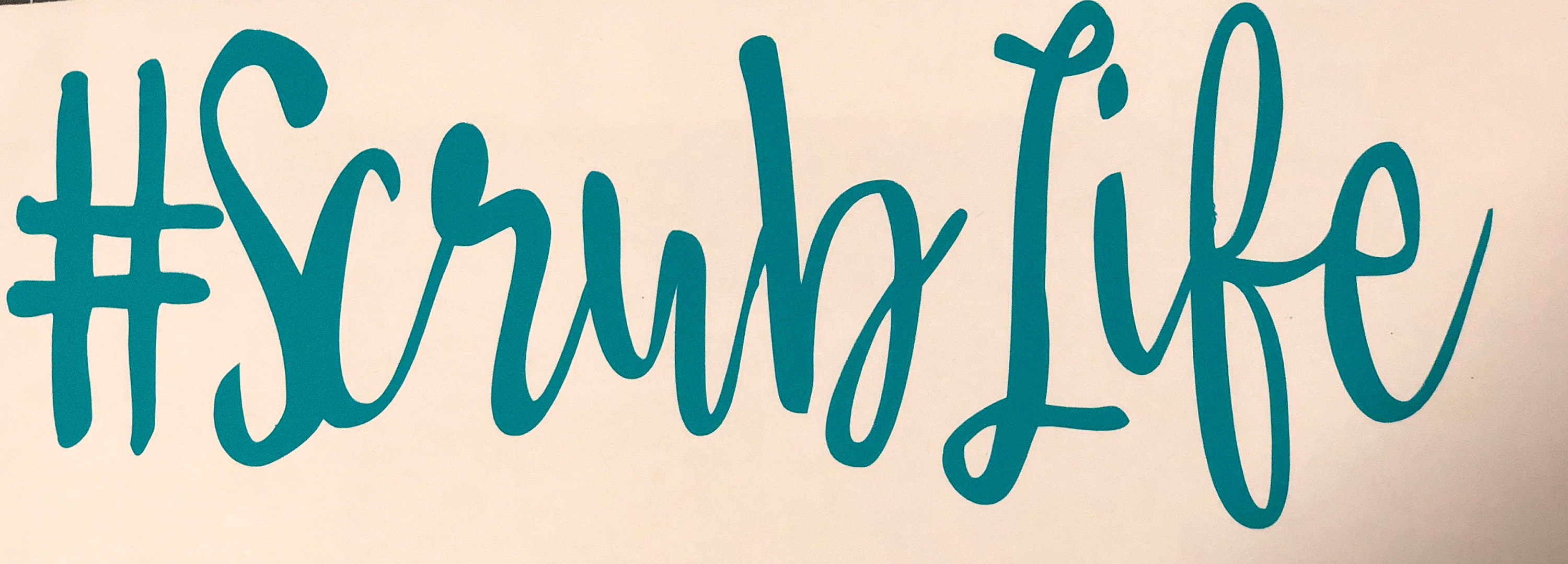 Scrub Life Decal, Nurse Scrub Life Decal, Nurse Gift, Gift for Nurse ...