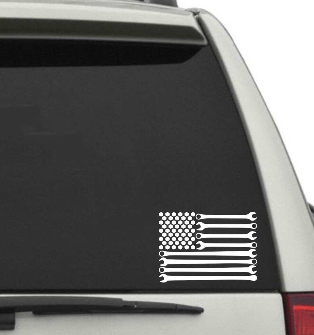 Mechanic Decal, Mechanic Flag Car Decal, Gift for Mechanic, Gift Idea ...