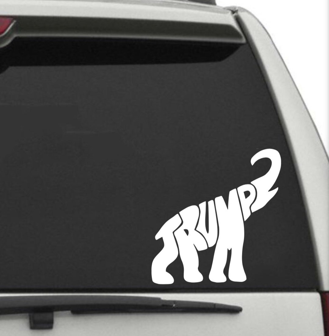 Trump Elephant Decal, Trump Elephant Window Decal, Trump Elephant Car ...