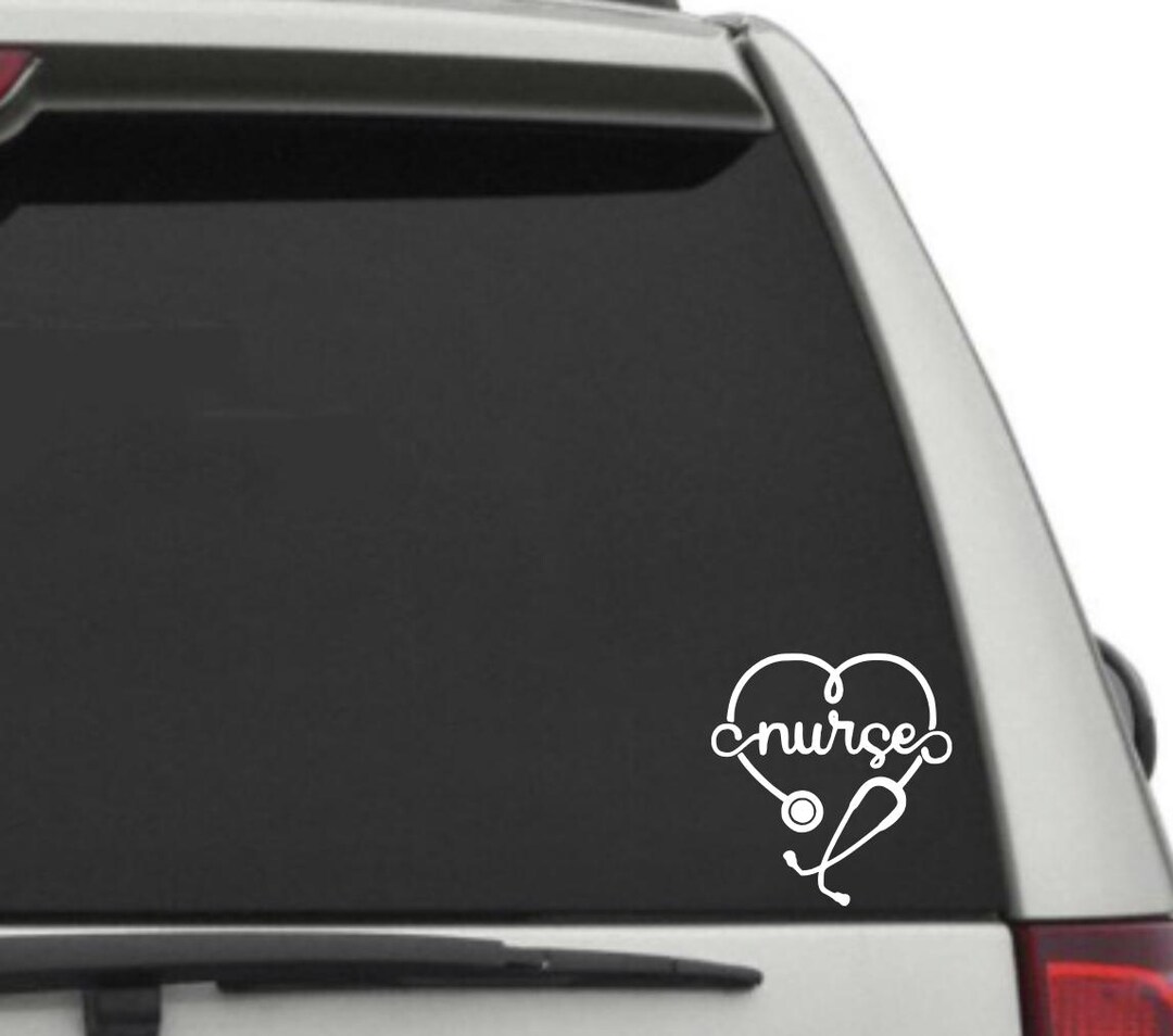 Nurse Window Decal, Nurse Laptop Decal, Nurse Window Sticker, Gift for ...