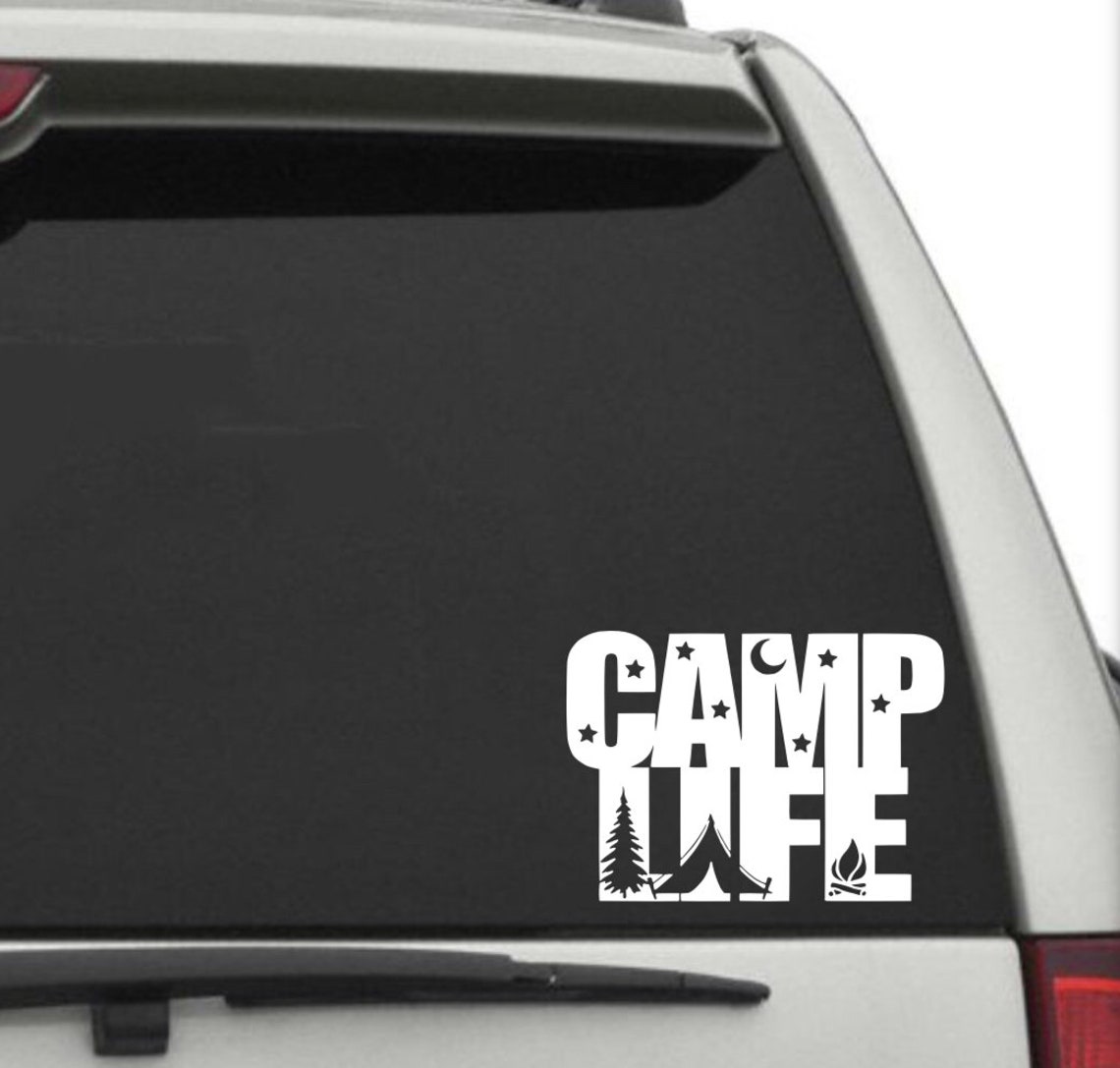 Camp Life Decal, Camp Life Window Decal, Camp Life Laptop Decal, Gift ...