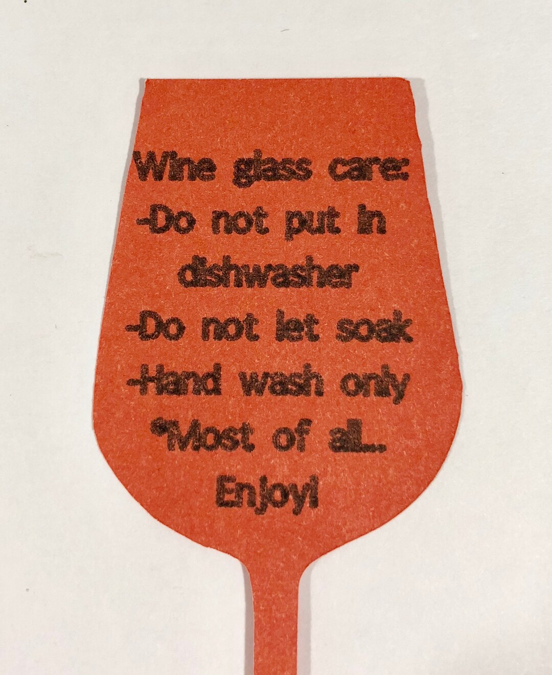 Care Cards Wine Glass Care Cards Care Cards Bundle Paper Etsy