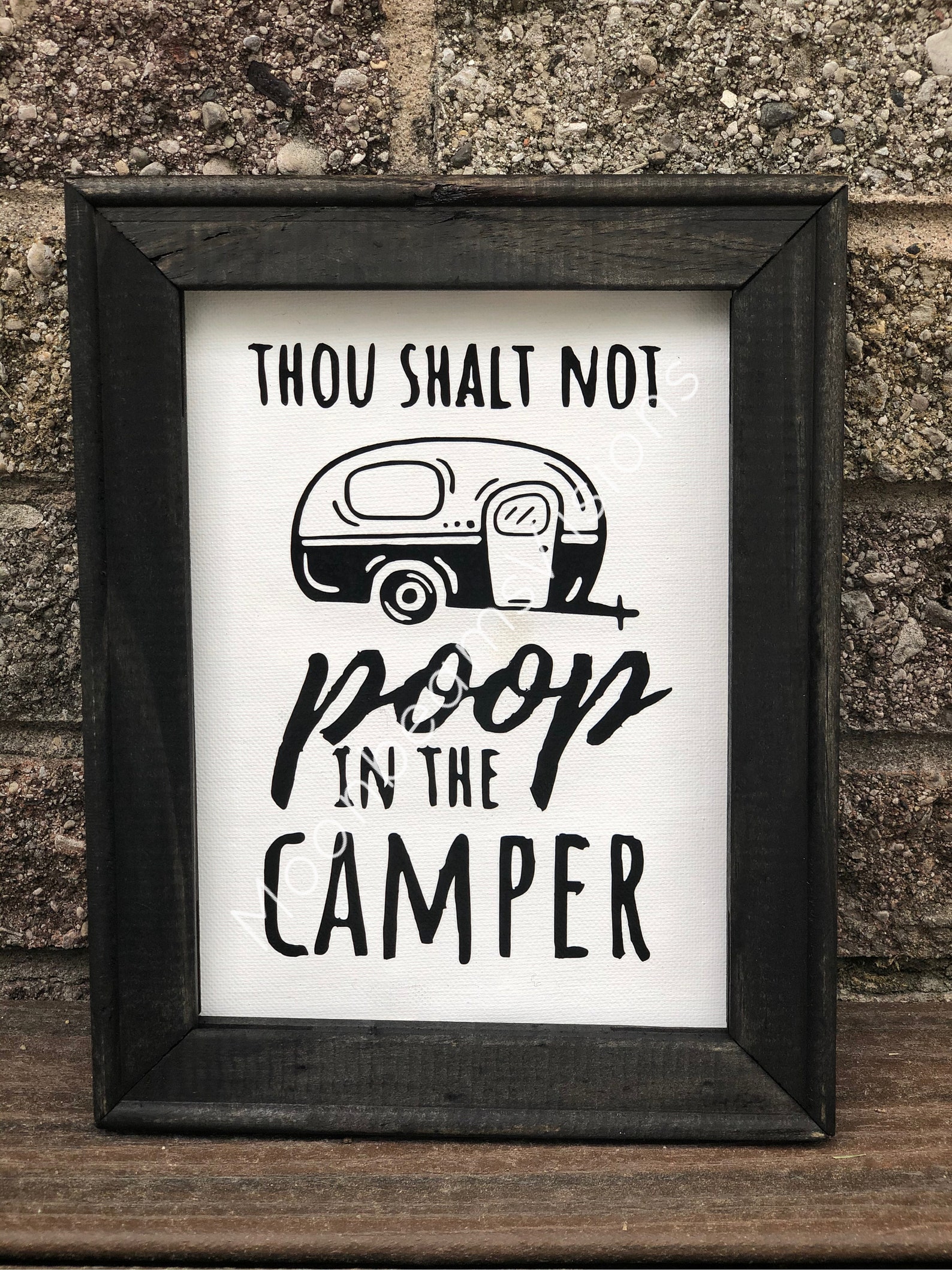 Thou Shalt Not Poop in the Camper Sign, Thou Shalt Not Poop in the ...