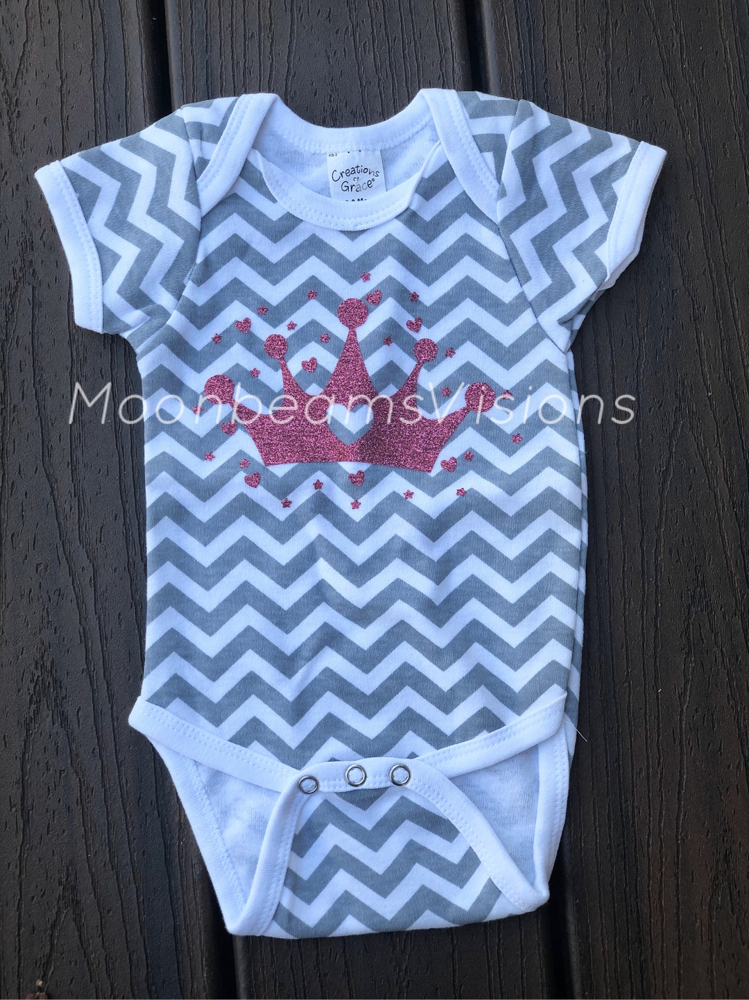 Girls Princess Bodysuit, Girls Princess Crown Bodysuit, Baby Girls ...