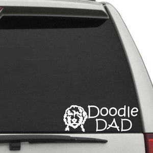 Doodle Dad Decal, Doodle Dad Window Decal, Doodle Dad Car Decal, Dog ...