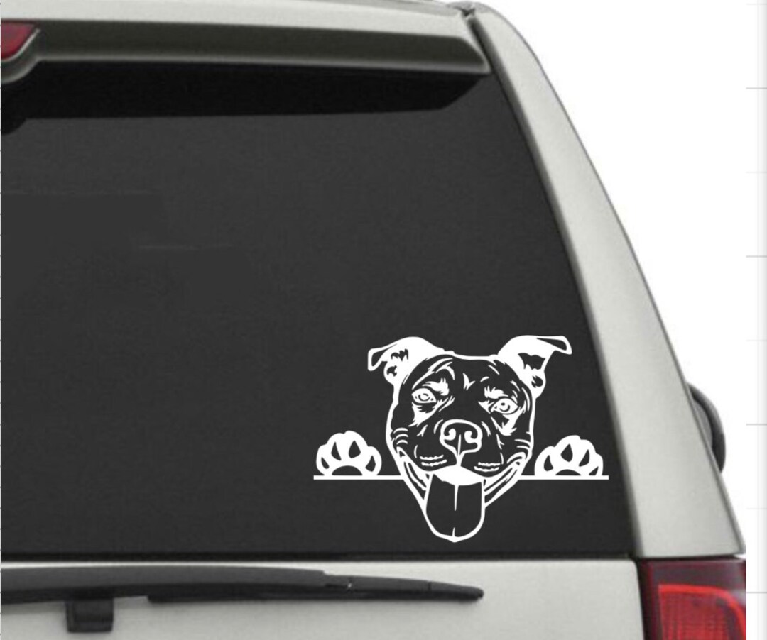 Pit Bull Decal, Pit Bull Car Decal Pit Bull Window Decal, Pit Mom Decal ...