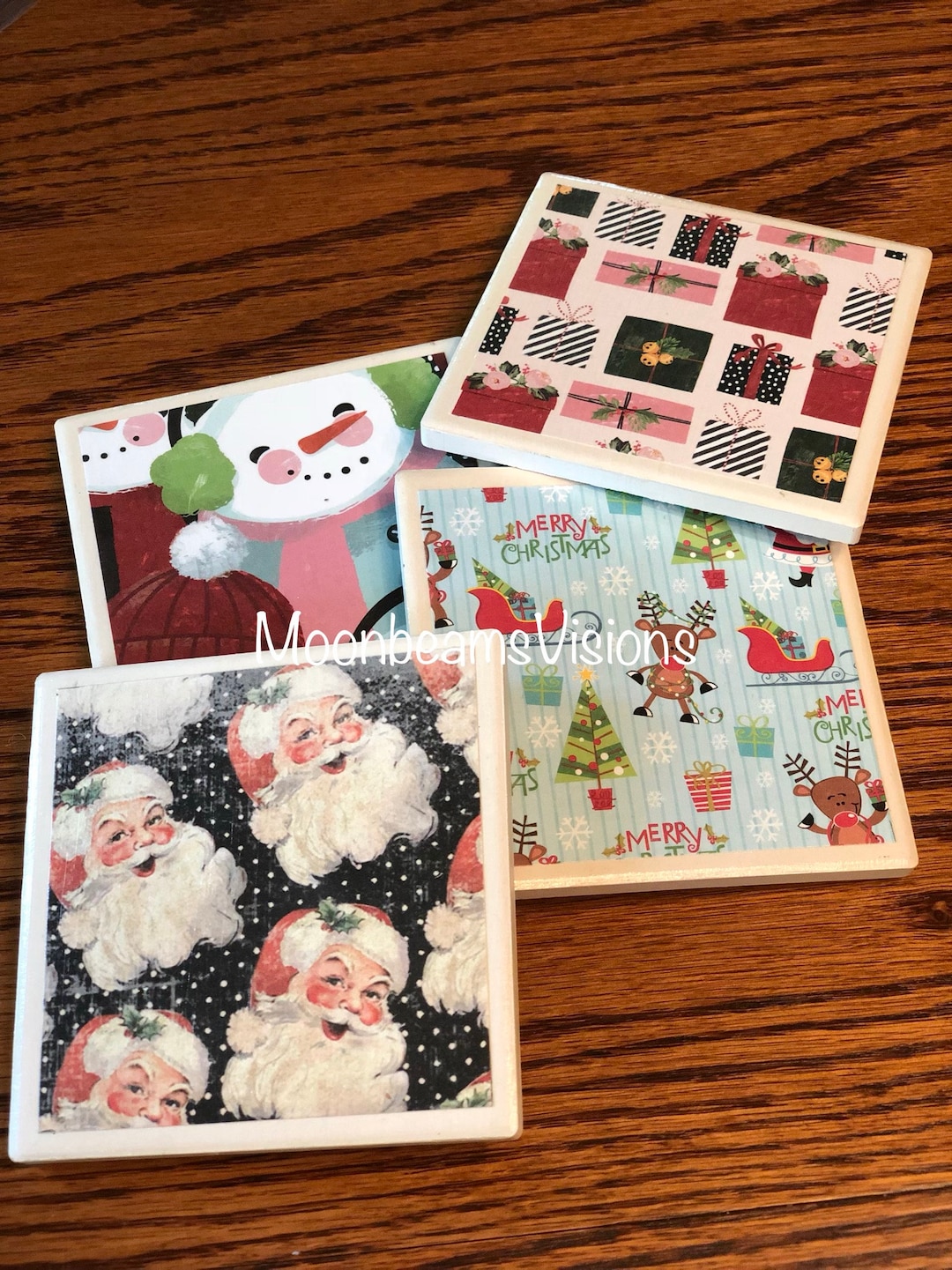 Christmas Coasters, Ceramic Christmas Coasters, Ceramic Tile Coasters ...