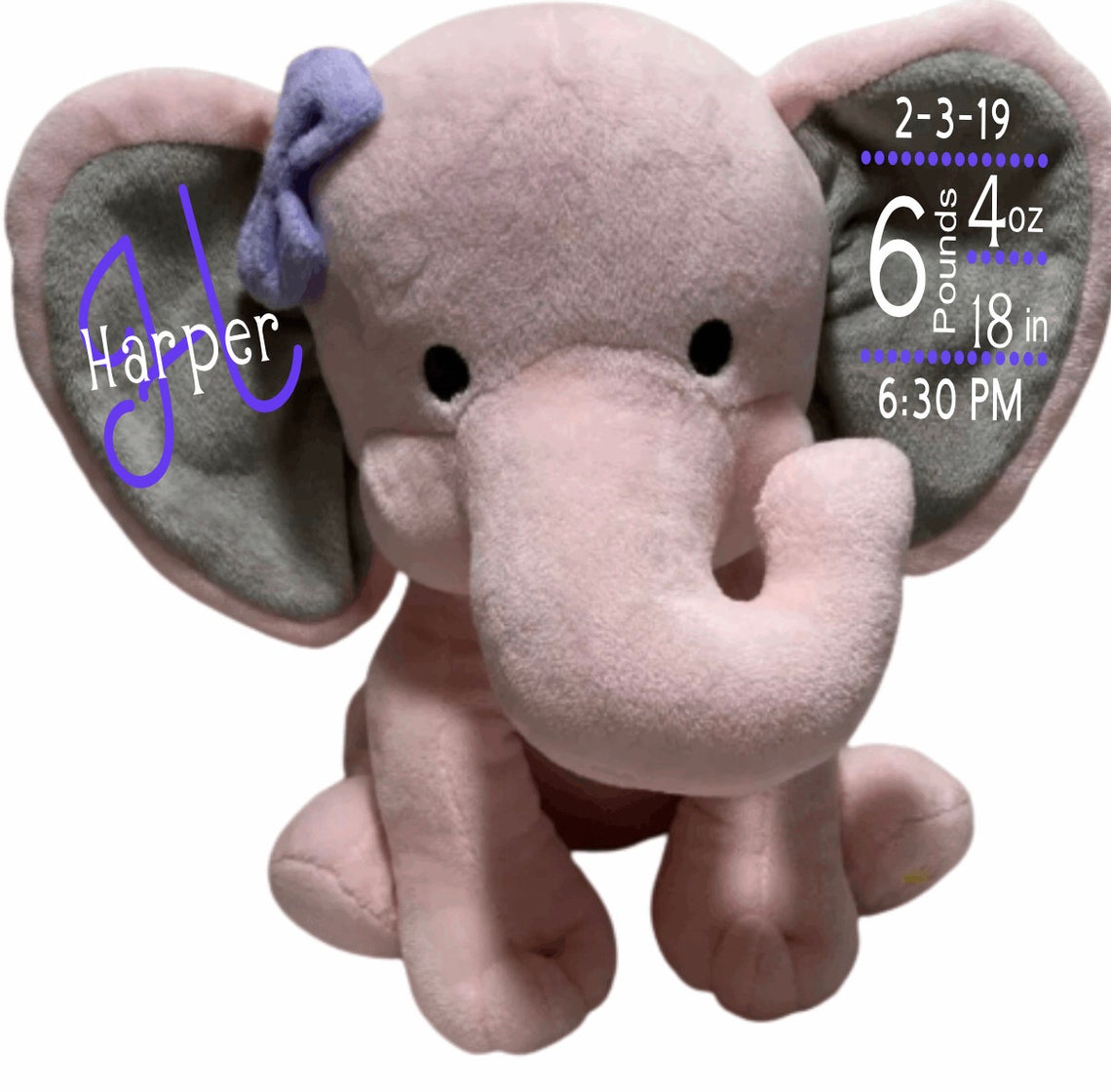 Birth Stats Elephant Birth Announcement Elephant Birth Stats - Etsy