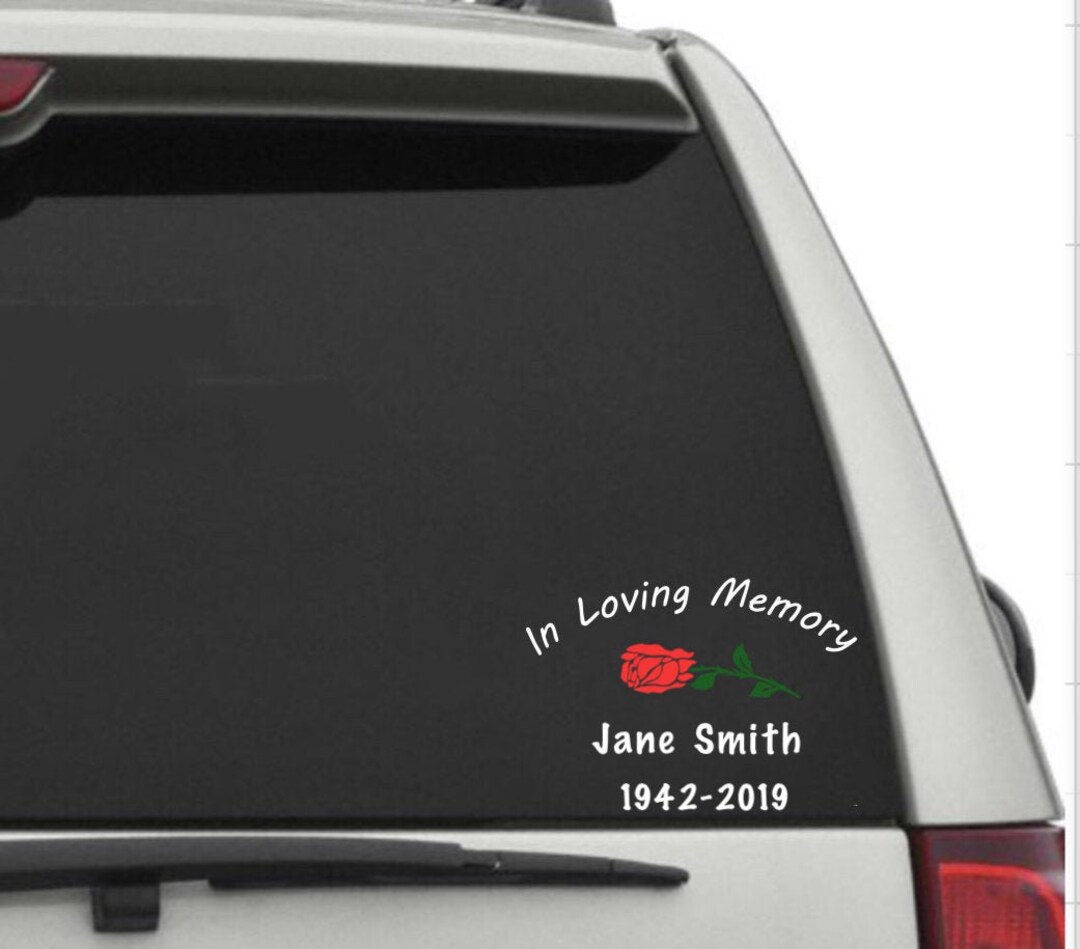 In Loving Memory Decal, in Loving Memory Car Decal, in Loving Memory ...
