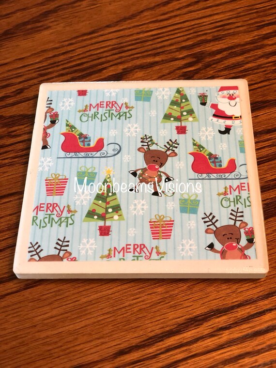 Ceramic Christmas Coasters