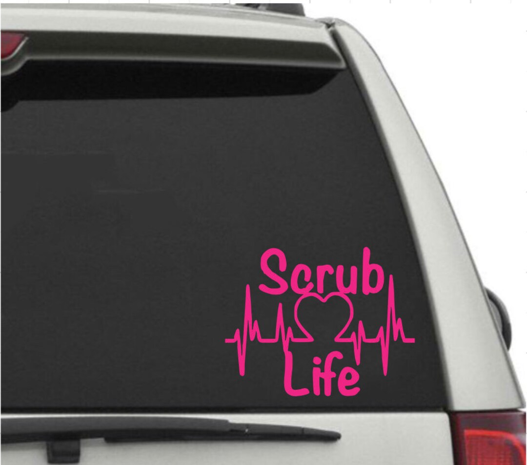 Scrub Life Decal, Scrub Life Coffee Mug Decal, Scrub Life Vinyl Decal ...