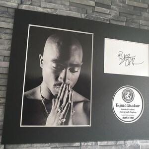 Tupac Shakur 2pac Signed Autograph Display Mounted and Ready to Be ...