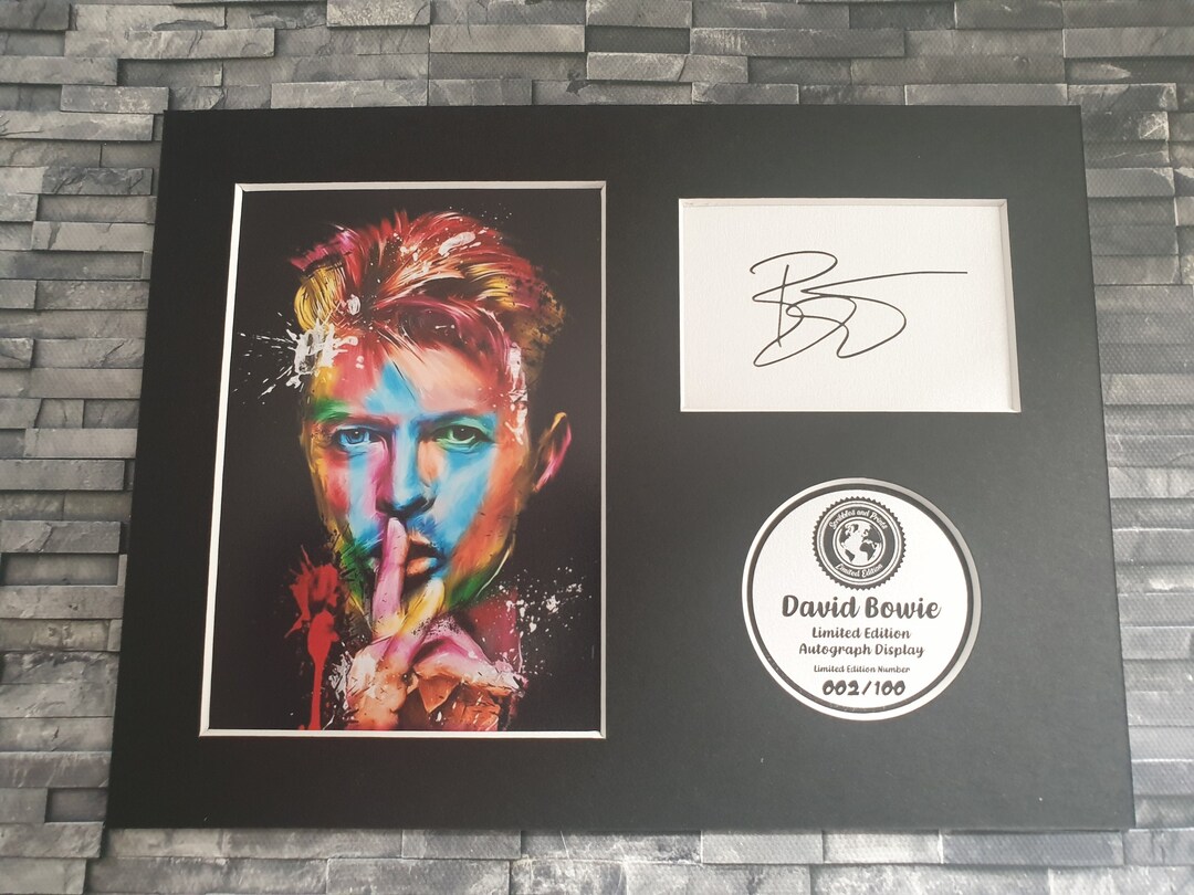 David Bowie - Signed Autograph Display - Mounted and Ready to Be Framed ...
