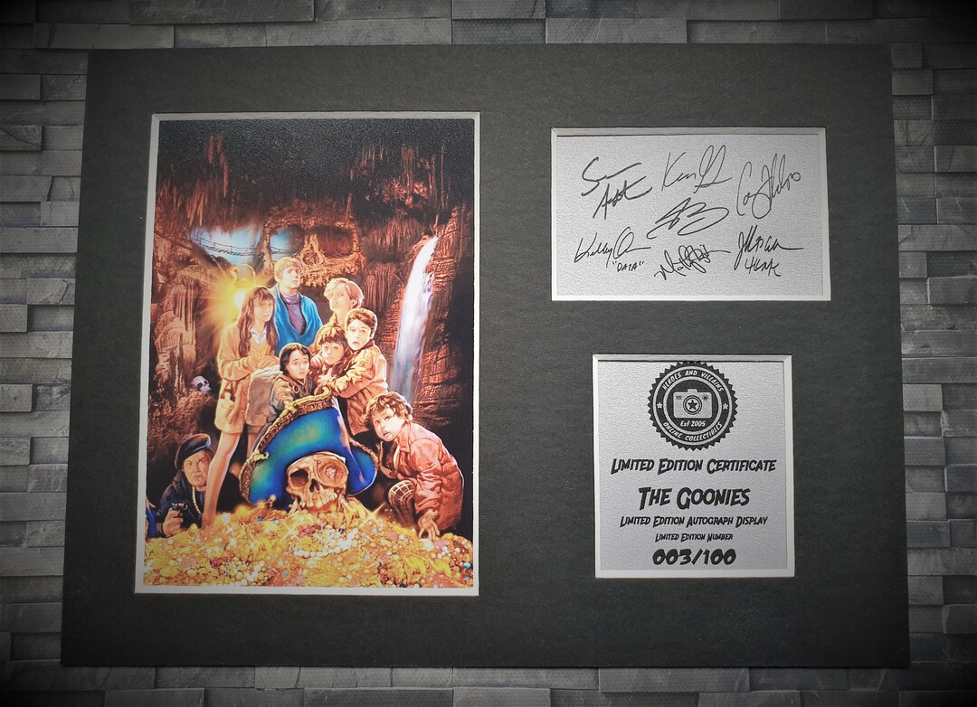The Goonies Limited Edition Signed Autograph Display - Mounted, 8x6 ...