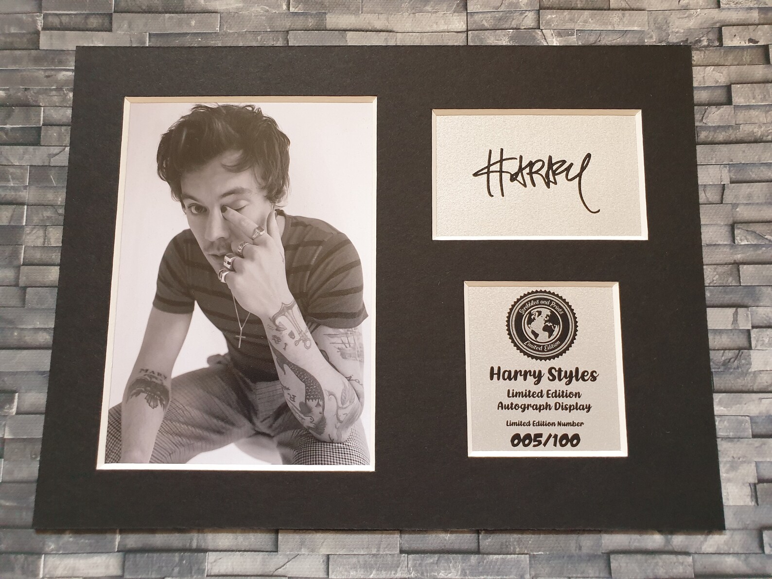 Harry Styles Signed Autograph Display Fully Mounted and - Etsy.de