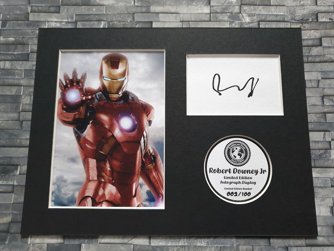 Robert Downey Jr Signed Autograph Display Iron Man the - Etsy Singapore