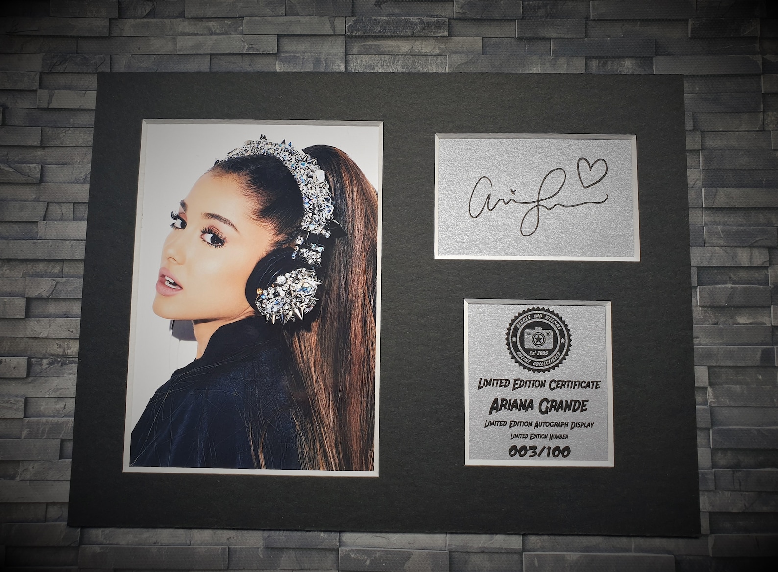 Ariana Grande Signed Autograph Display Fully Mounted and | Etsy