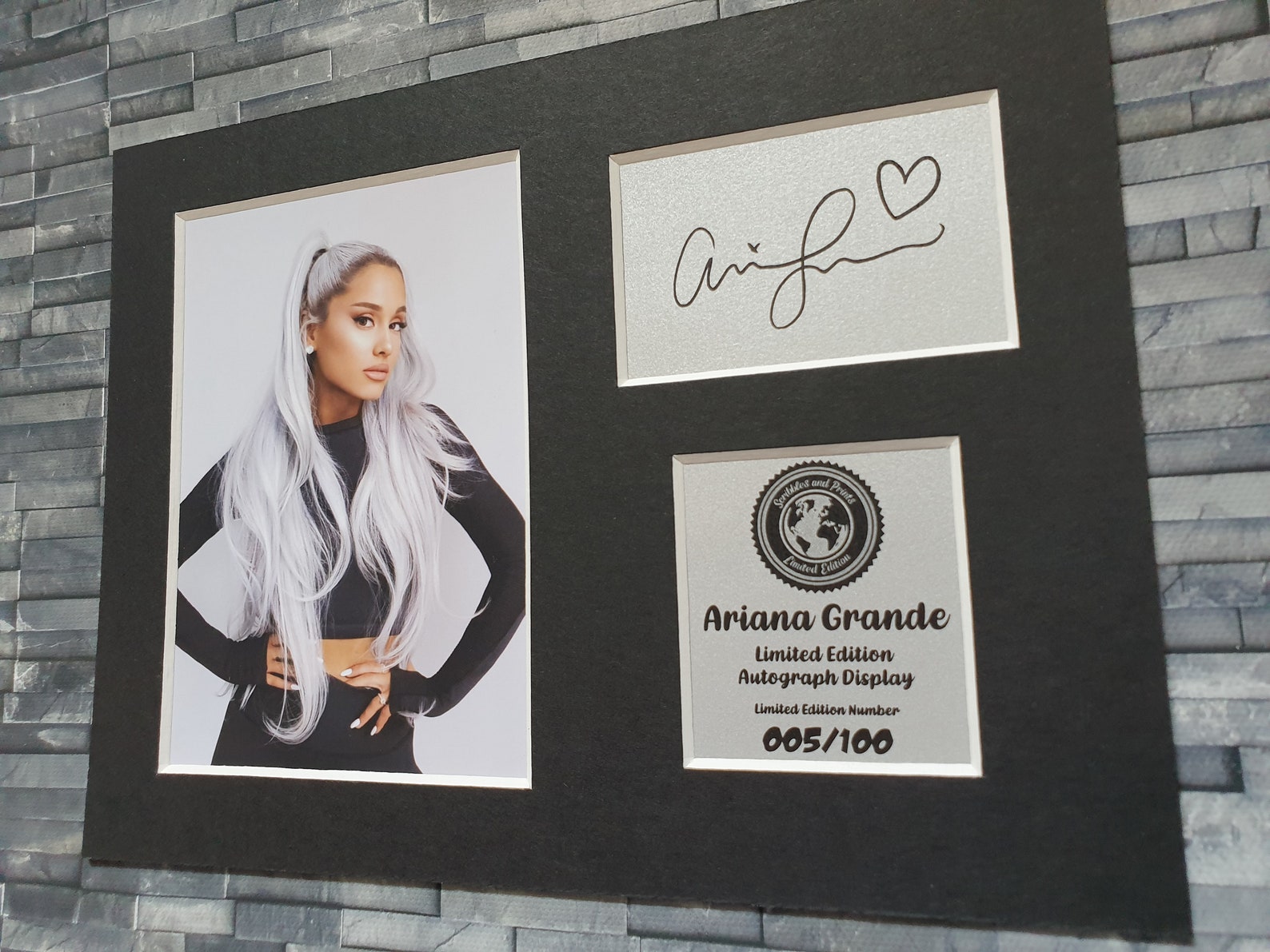 Ariana Grande Signed Autograph Display Fully Mounted and - Etsy Canada