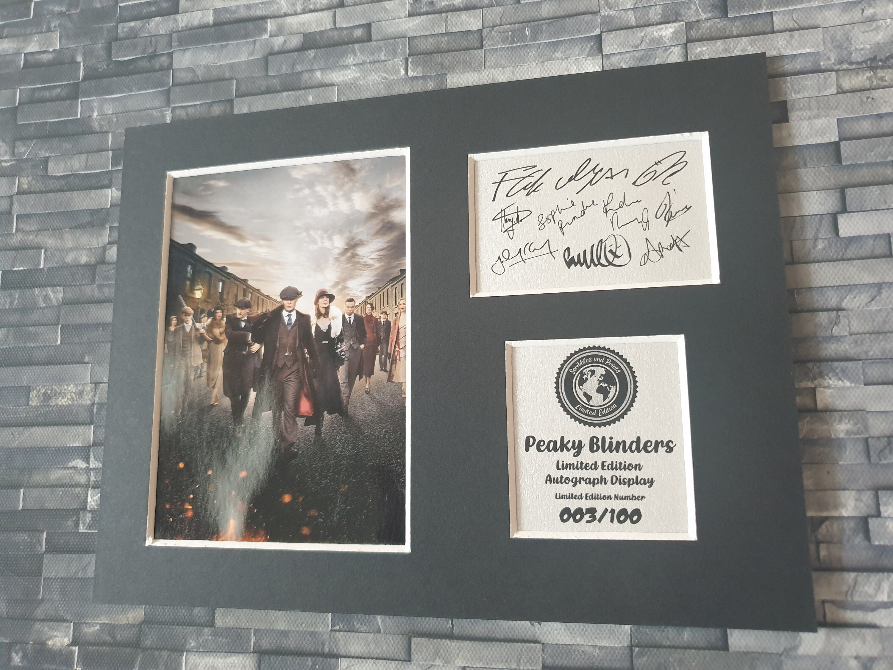 Peaky Blinders Cast Signed Autograph Display Fully Mounted - Etsy