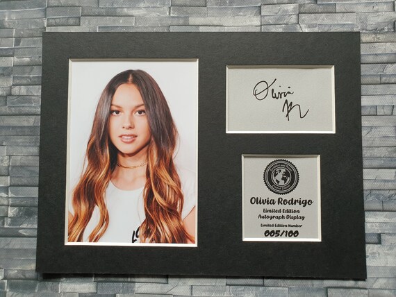 Olivia Rodrigo Signed Autograph Display Fully Mounted and - Etsy UK
