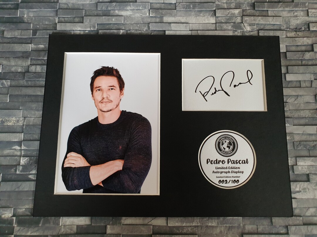 Pedro Pascal - Signed Autograph Display - the Mandalorian - the Last of ...